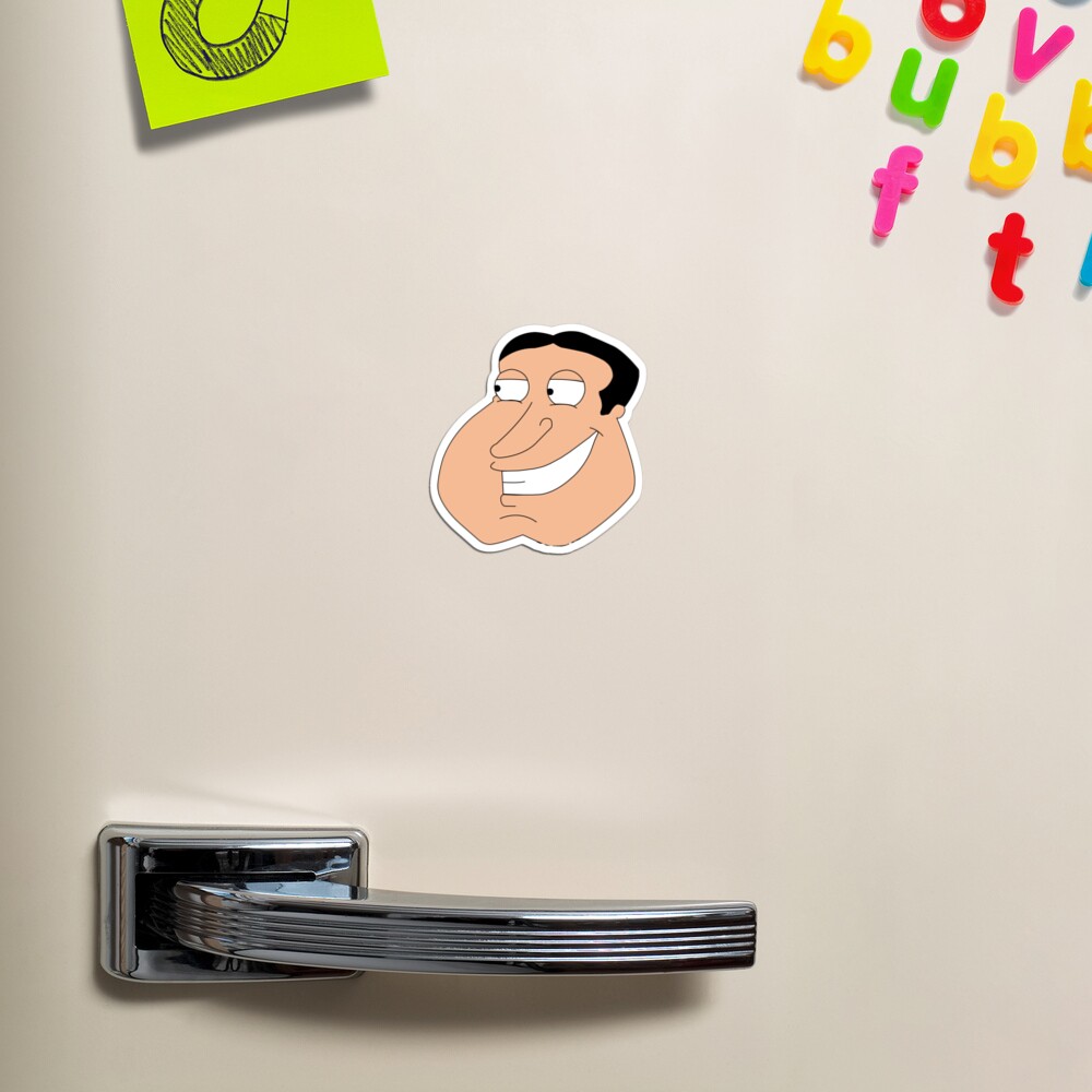 "Quagmire Face" Sticker for Sale by MadAboutChelsea | Redbubble