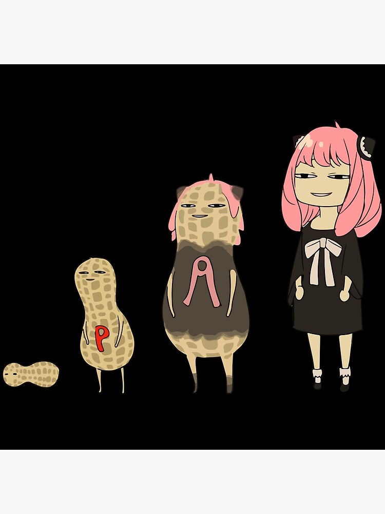 "Anya Smug Face Peanut Meme" Art Print for Sale by MangaMolly | Redbubble