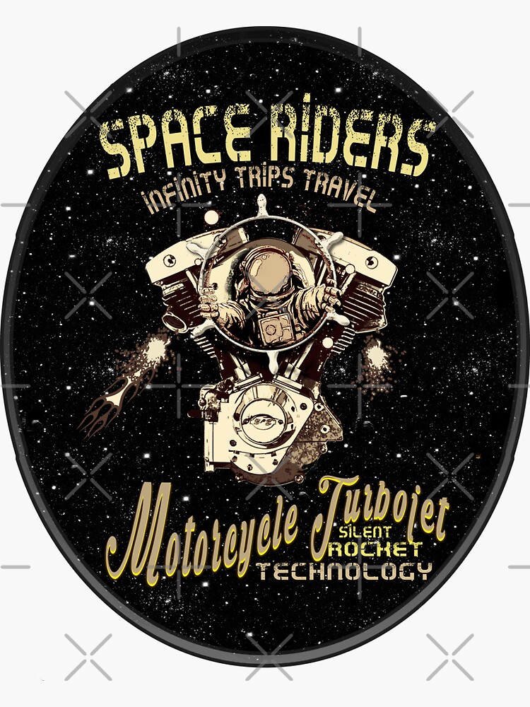 "Space Riders" Sticker by romansart | Redbubble