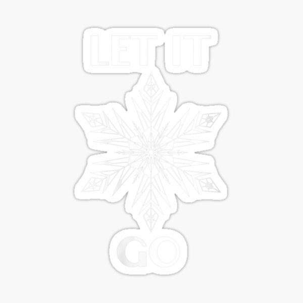 " Snowflake Let It Go " Sticker for Sale by xoshibennera | Redbubble
