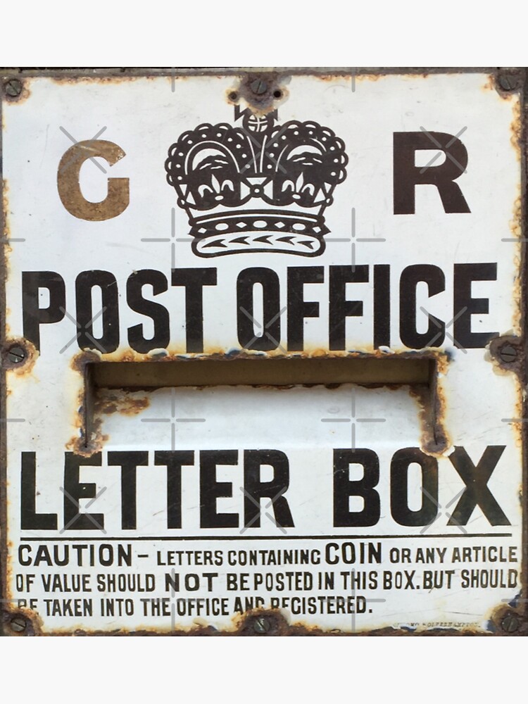 "Penshurst GR Post Box sign" Sticker for Sale by Dpe1974 | Redbubble