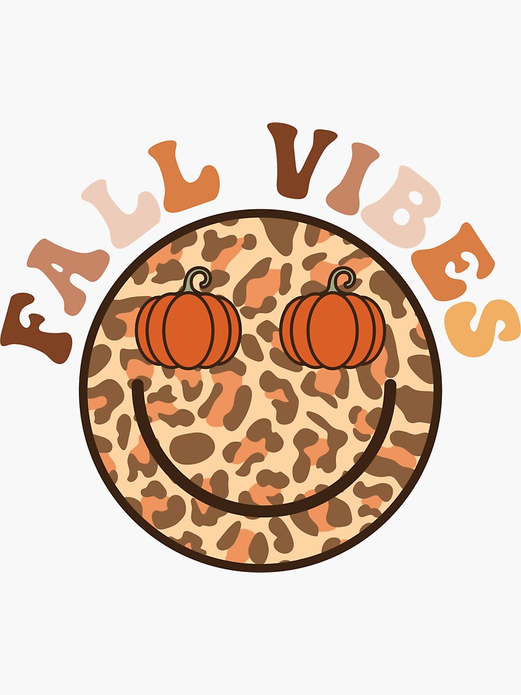 "Fall Vibes" Sticker for Sale by StudioBear | Redbubble