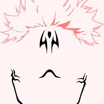 "Simple sukuna" Sticker for Sale by wrighty720 | Redbubble