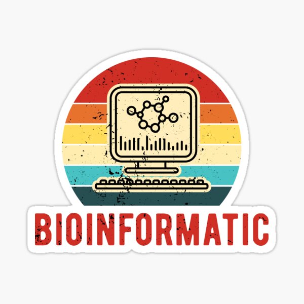 "Retro Bioinformatics Scientist Vintage Bioinformatician" Sticker for ...