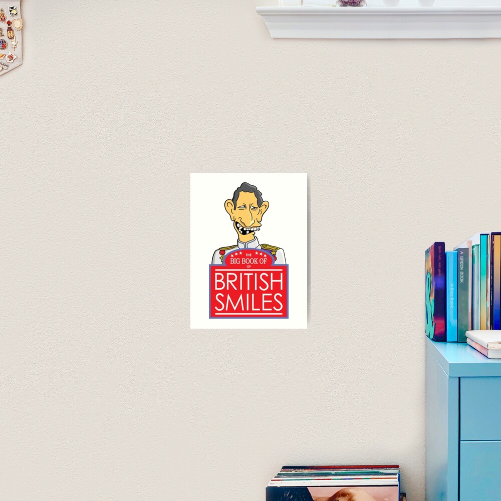 "The Big Book Of British Smiles" Art Print by rockbottomau | Redbubble