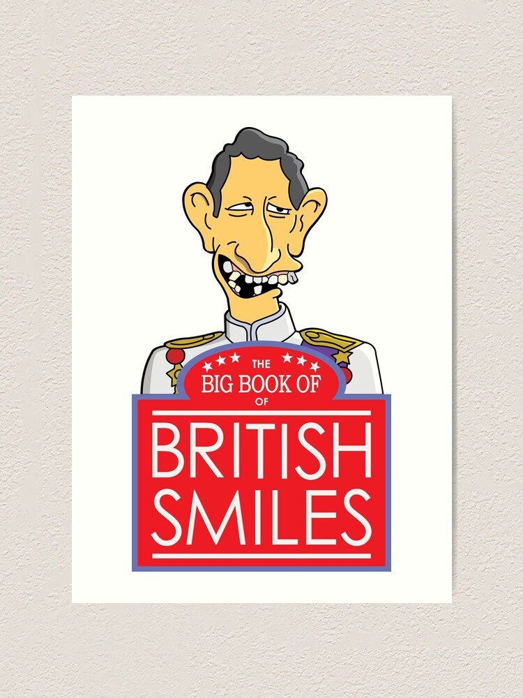 "The Big Book Of British Smiles" Art Print by rockbottomau | Redbubble