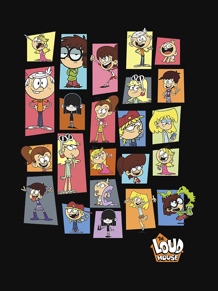 "The Loud House Colorful Panels Logo" T-shirt for Sale by pownell3c ...
