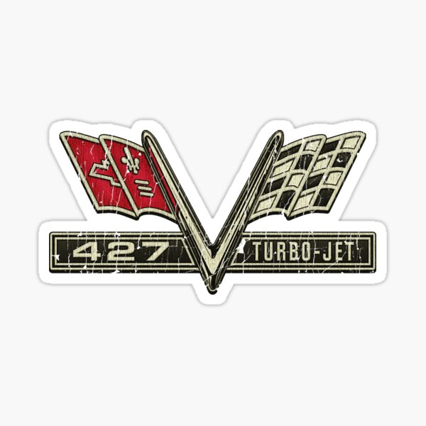 "Muscle Car 427 Turbo-Jet 1966 " Sticker for Sale by MichaeB | Redbubble
