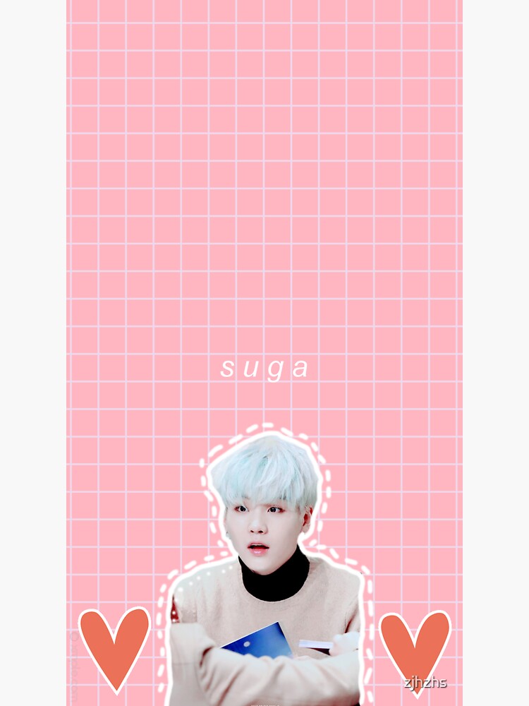 "[BTS] SUGA "HEART" Collection" Sticker by zjhzhs | Redbubble