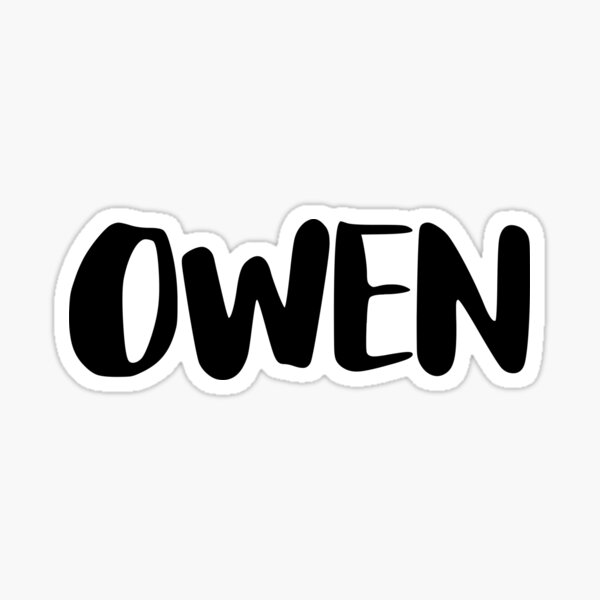 "owen" Sticker for Sale by FTML | Redbubble