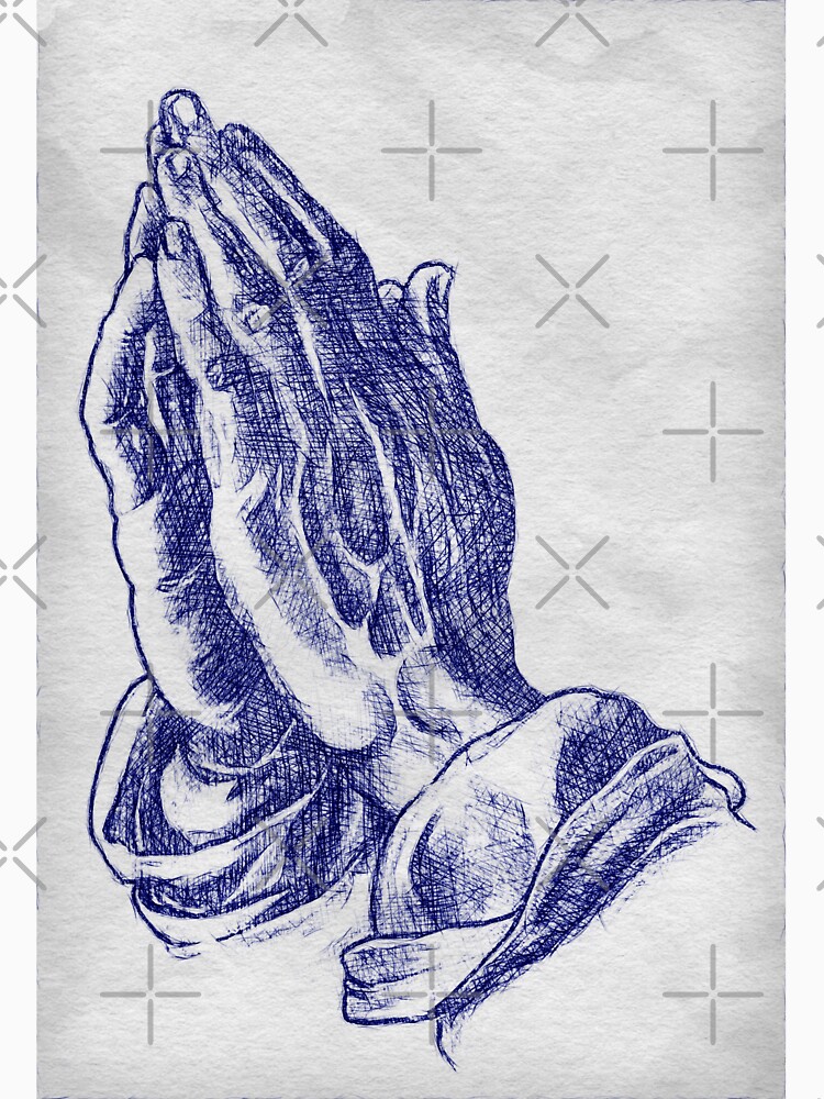 Praying Hands Sketch Art T Shirt Praying Hands Poster T Shirt For