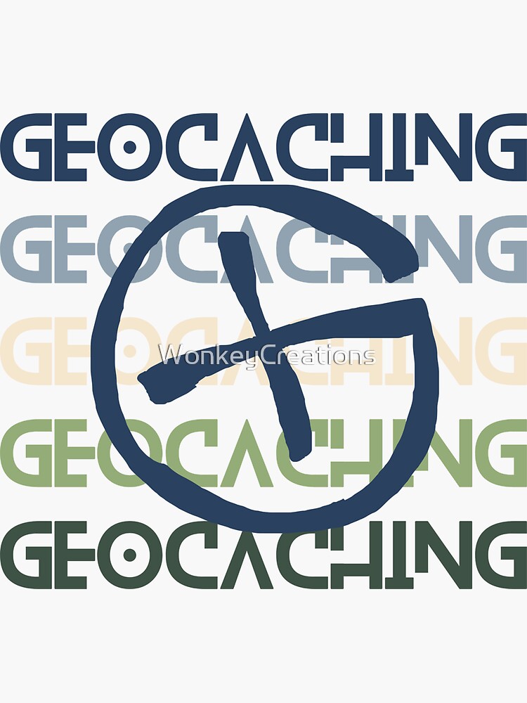 "Geocaching" Sticker for Sale by WonkeyCreations | Redbubble