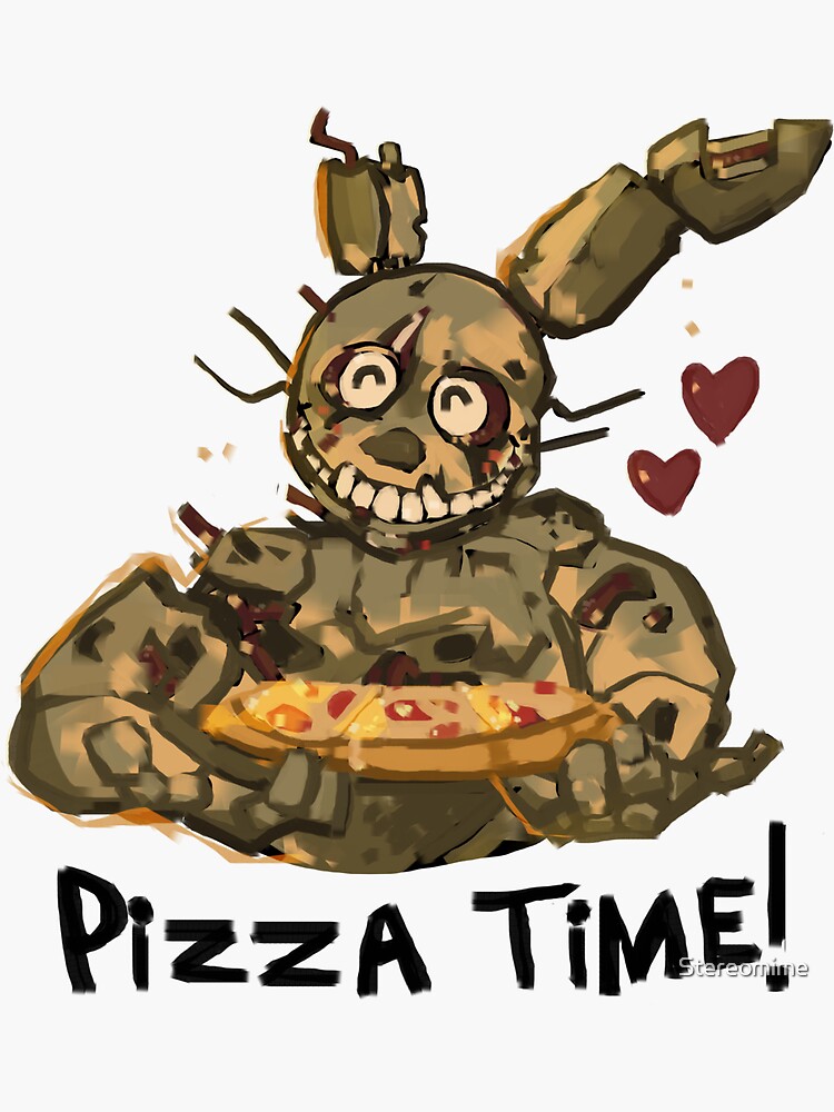 "Pizza Time" Sticker for Sale by Stereomime | Redbubble