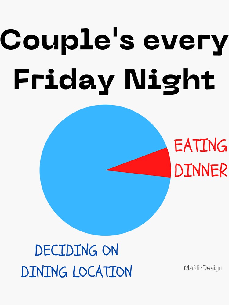"Couple's every friday night" Sticker for Sale by MaNi-Design | Redbubble