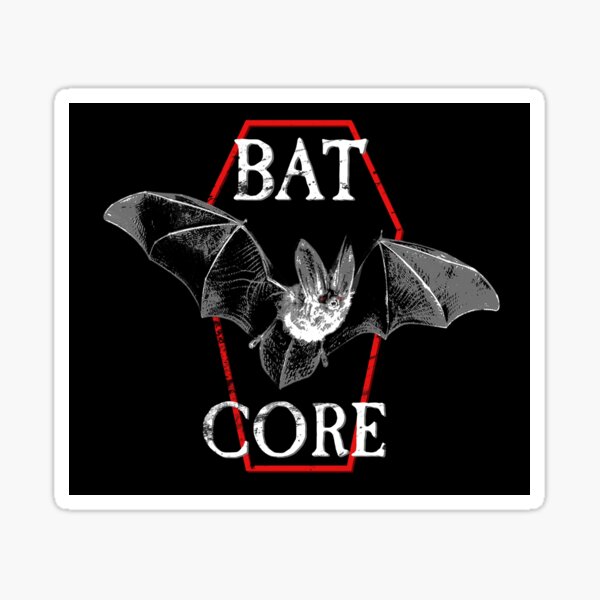 "Bat-Core logo" Sticker for Sale by Bat-Core | Redbubble
