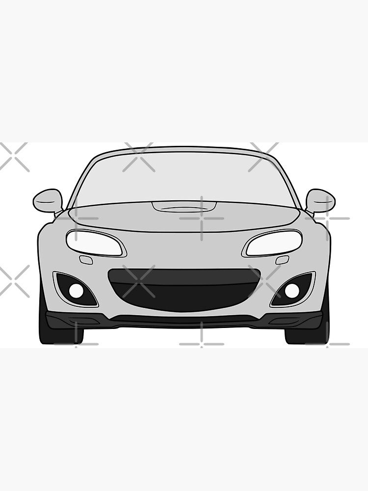 "Mazda Miata MX5 NC facelift silver color" Bucket Hat for Sale by ...