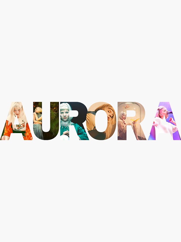 "aurora aksnes t shirt and sticker | aurora aksnes Sticker" Sticker for ...