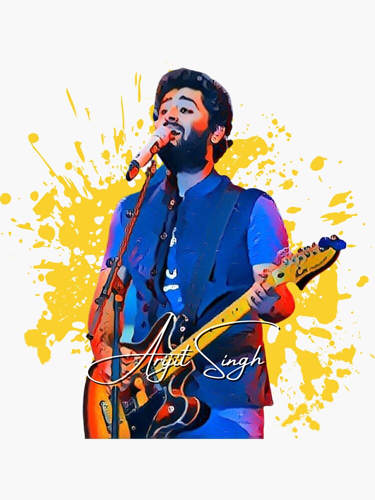 "Arijit Singh t shirt and sticker | Arijit Singh Hoodie" Sticker for ...