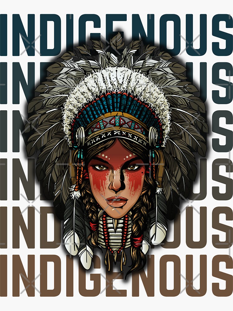 "Native American heritage month-indigenous people" Sticker for Sale by ...