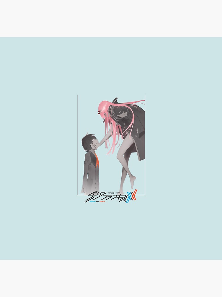 "Darling in the Franxx Hiro and Zero Two logo" Pin for Sale by ...
