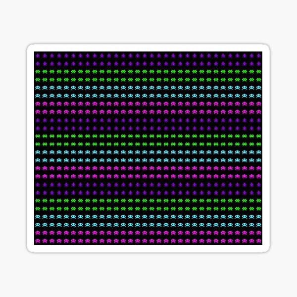 "Space Invaders Video Game" Sticker for Sale by FNDES1GN5 | Redbubble