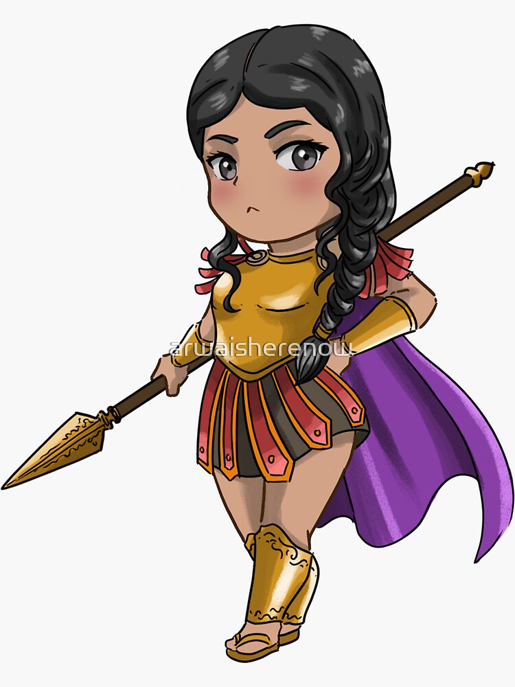 "CHIBI REYNA RAMIREZ ARELLANO - PJO/HOO Character" Sticker for Sale by ...