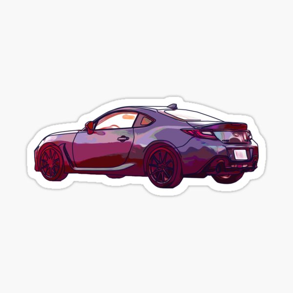 "2022 Subaru BRZ Under Sunset" Sticker for Sale by rokojin | Redbubble