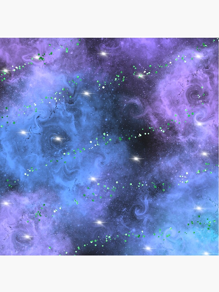 "Colorful Christmas galaxy with glitter background" Poster for Sale by ...