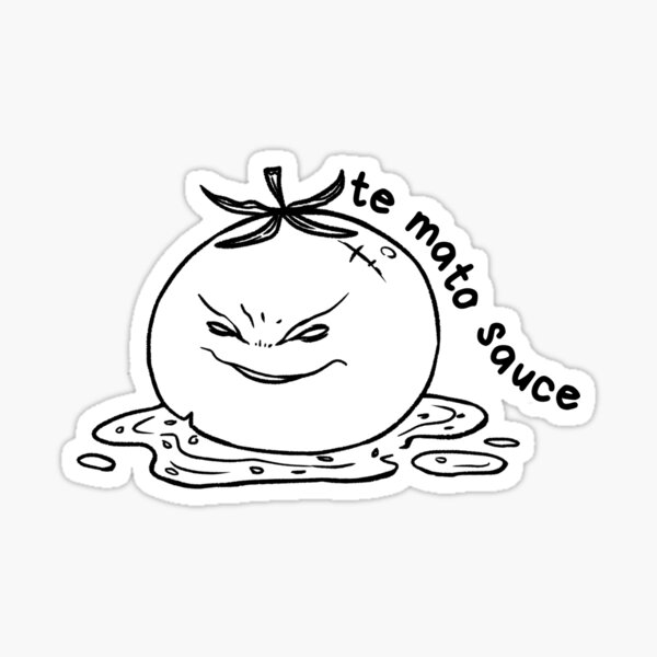 "Evil Tomato Halloween" Sticker for Sale by BIHUM | Redbubble