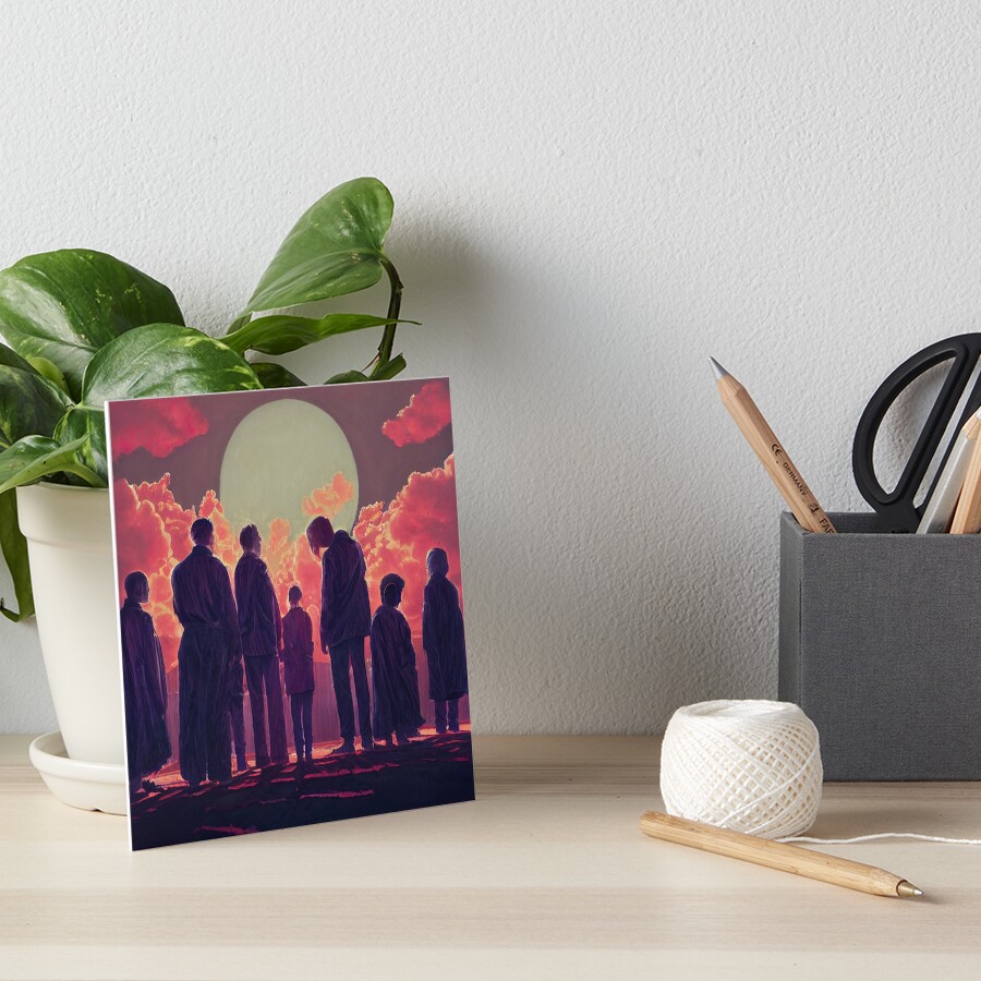 "Horror Dead Dad Club Sticker" Art Board Print for Sale by ...