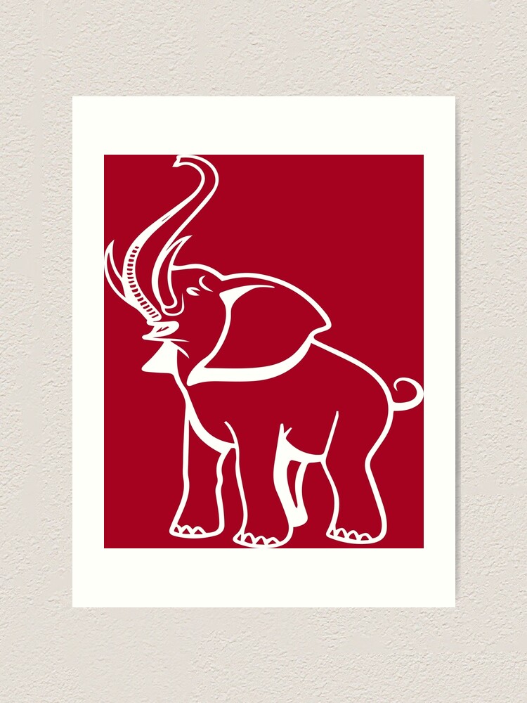 "Delta Elephant Sigma Red Theta 2" Art Print for Sale by vma77 | Redbubble