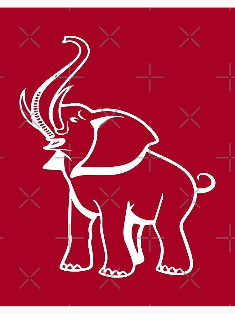 "Delta Elephant Sigma Red Theta 2" Art Board Print for Sale by vma77 ...