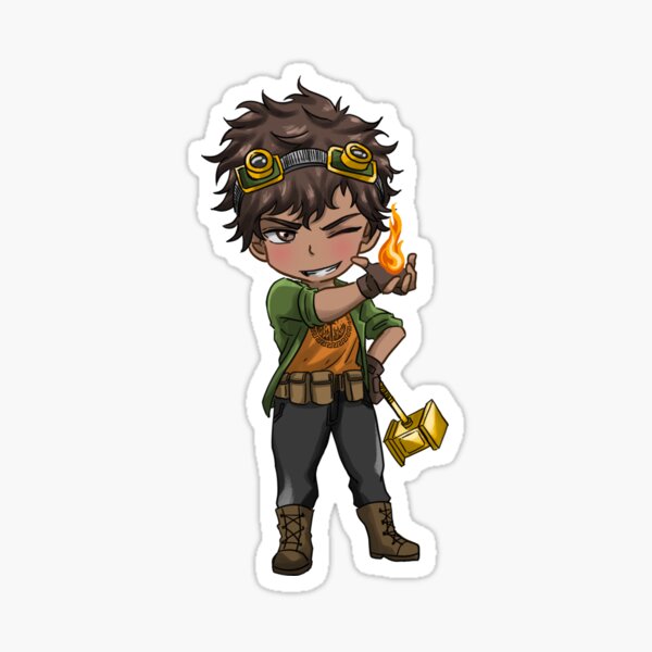 "CHIBI LEO VALDEZ - PJO/HOO Character" Sticker for Sale by ...