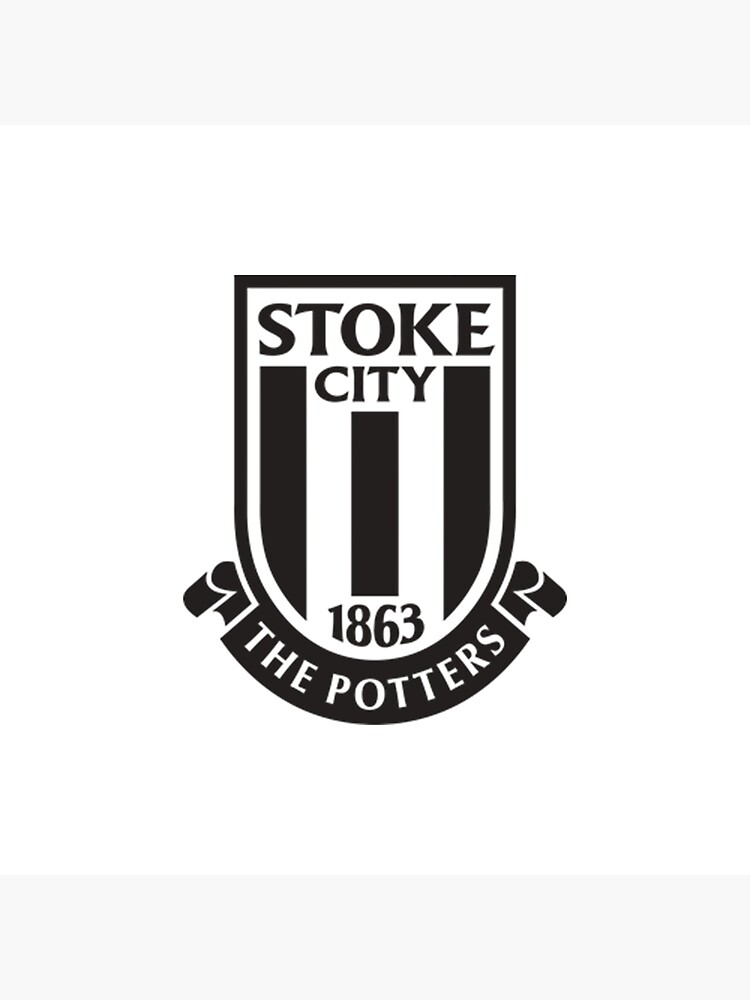"the 2001 stoke city black n white logo" Poster for Sale by ...