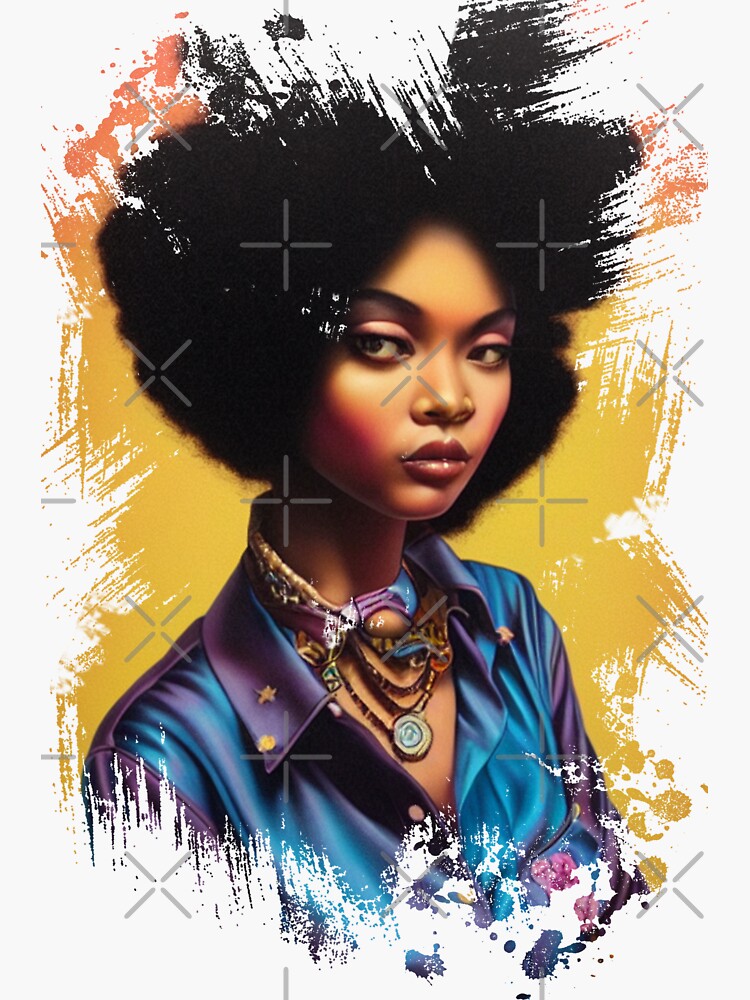 "70s Funk Women" Sticker for Sale by mayza-shop | Redbubble