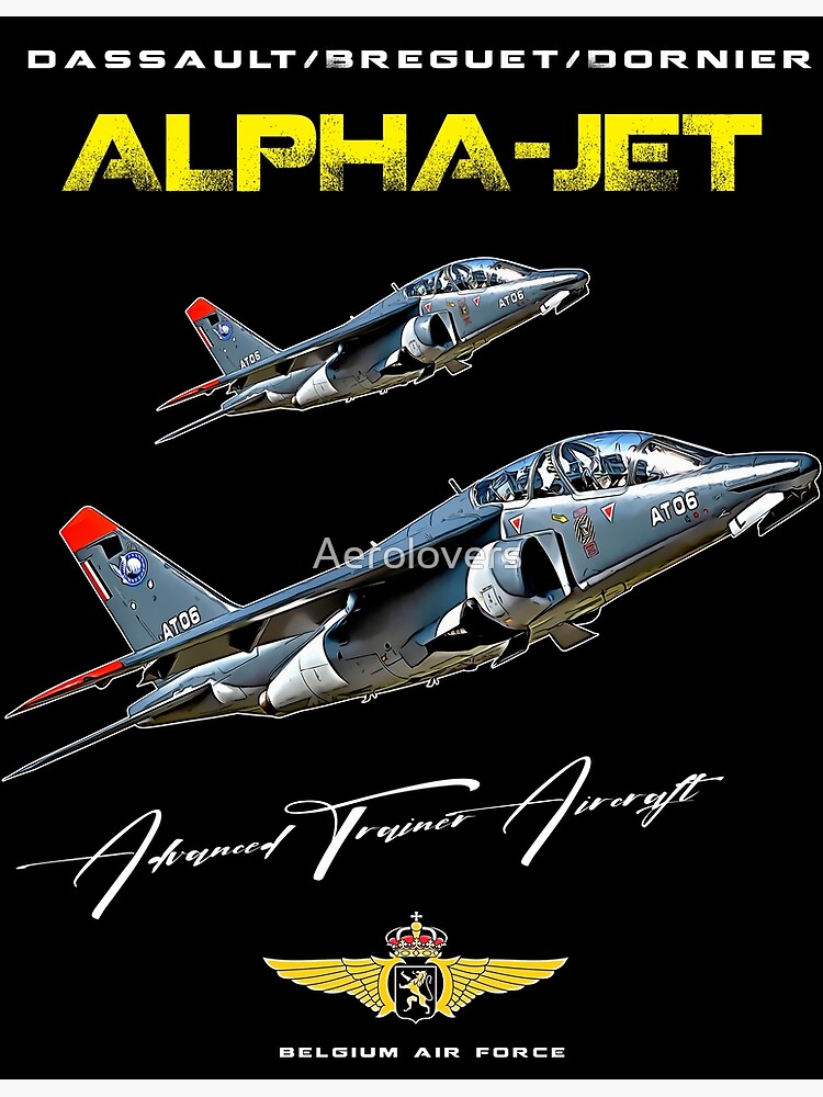 Póster «Avión de entrenamiento avanzado de la Fuerza Aérea de Bélgica ...