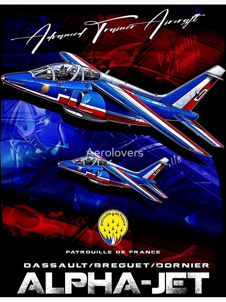 Póster «Avión de entrenamiento avanzado Alpha Jet Patrouille de France ...