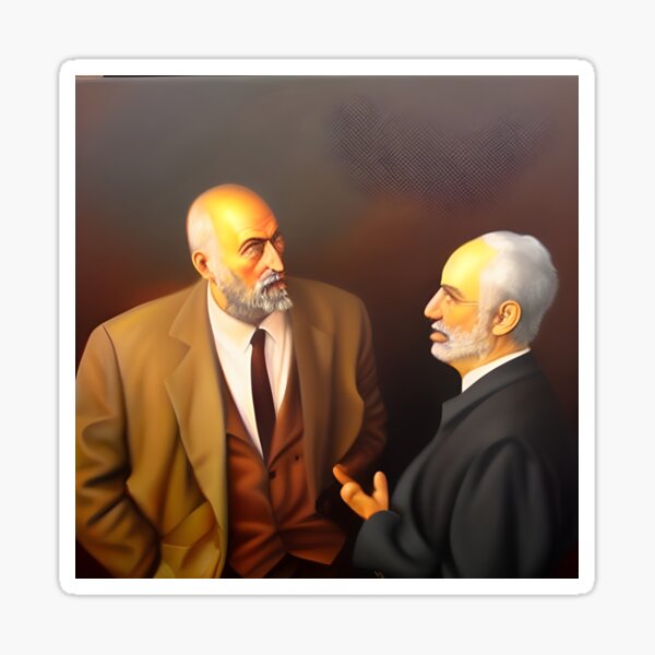 "Academic Discussion" Sticker for Sale by SurrealStunning | Redbubble