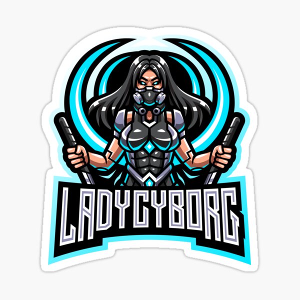 "Lady Cyborg" Sticker for Sale by WOLFFOLINS | Redbubble