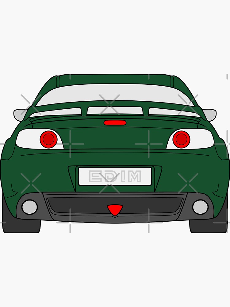 "Mazda RX-8 rear green color" Sticker for Sale by EdimDesign | Redbubble