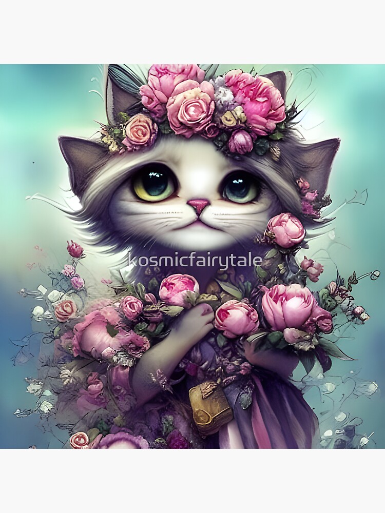 "Oddly cute creatures - Hopeful cat " Sticker for Sale by ...