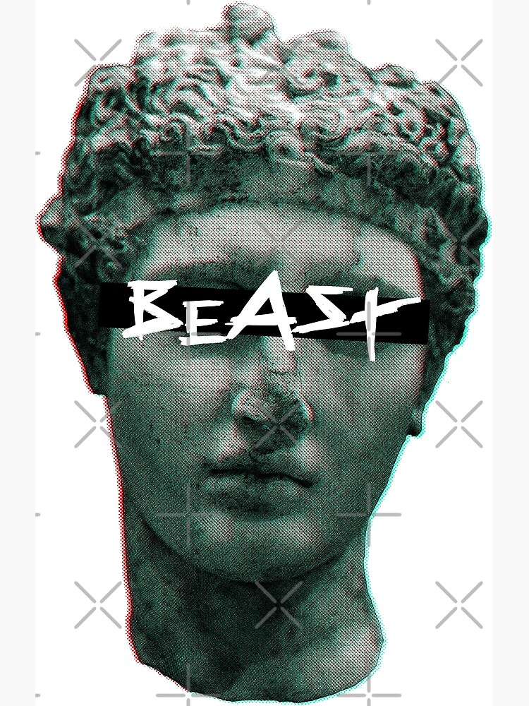 "Beast Greek Statue Aesthetic" Poster for Sale by skepticat-artsy ...