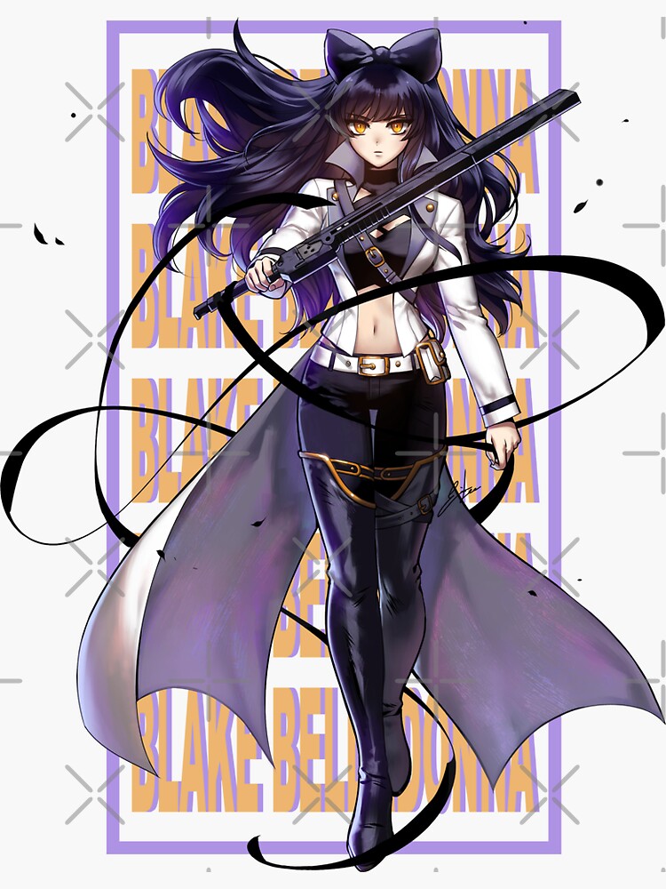 "BLAKE BELLADONNA RWBY ICE QUEENDOM" Sticker for Sale by artyyyyy ...