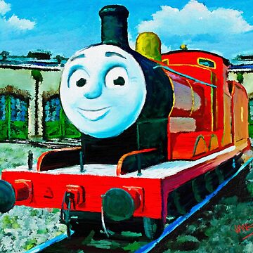 "James the red engine" Poster for Sale by artbyjames | Redbubble