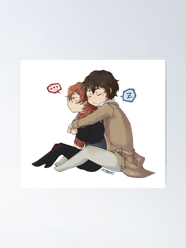 "Chibi Soukoku" Poster for Sale by CrazyKinoko | Redbubble