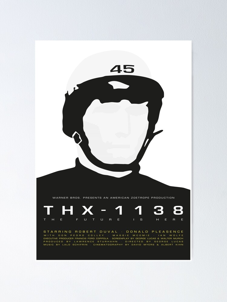 "THX-1138 " Poster for Sale by printation | Redbubble