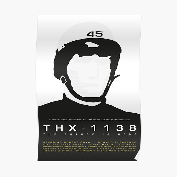 "THX-1138 " Poster for Sale by printation | Redbubble