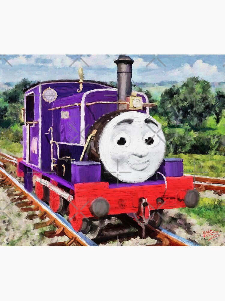 "Charlie the fun engine" Sticker for Sale by artbyjames | Redbubble