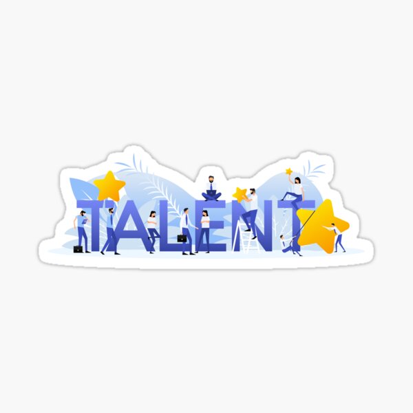 "Talent success" Sticker for Sale by Rehan06 | Redbubble