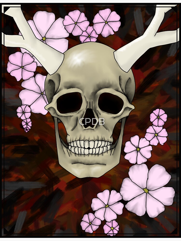 "Ravenstag Skull - Hannibal NBC" Sticker for Sale by CPDB | Redbubble